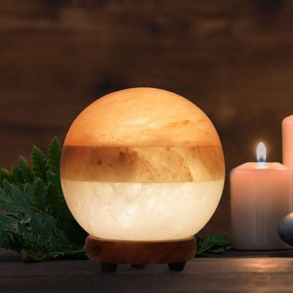 Dual Illumination Round Lamp - Himalayan Salt Experts - RM SALT